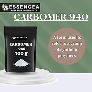 Carbomer 940 100gm by Essencea Pure Bulk Ingredients | High Viscosity | Pure CARBOMER 940 (3.53 Ounces)