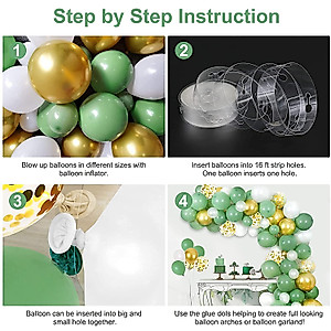Balloon Arch Kit 139pcs Balloon Garland Kit Latex balloons (Olive Green)