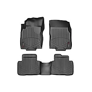WeatherTech Custom Fit FloorLiners for Nissan Rogue - 1st & 2nd Row (44630-1-2), Black