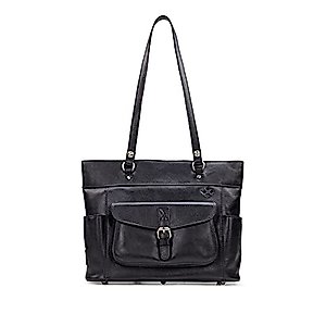 Patricia Nash | Bolsena Tote Purse for Women | Leather Tote Bag for Women, Black