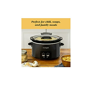 4.5 Quart Lift & Serve Programmable Slow Cooker, Black