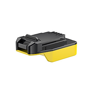 Dual-Tool Battery Adapter Upgraded for Black and Decker 20v MAX (Not 18v) Tools or for Porter Cable 20v MAX (Not 18v) Tools - Compatible with DeWalt 20v MAX Battery Power - 1 Adapter Only