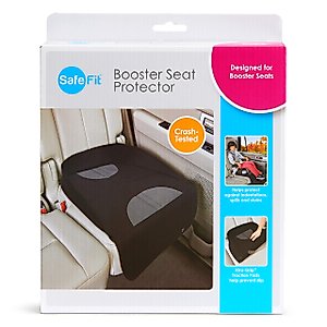 SafeFit Booster Seat Indentation, Spill, Stain Protector (Black, Designed for Booster Seats)