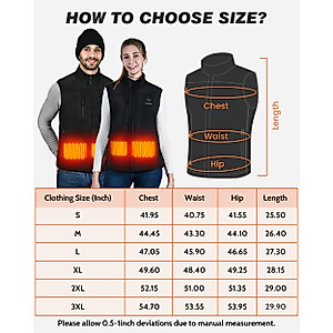 FUNPRO Heated Vest for Men Women, Windproof Electric Heating Vest, Softshell Sleeveless Sports Jacket, Battery Not Included