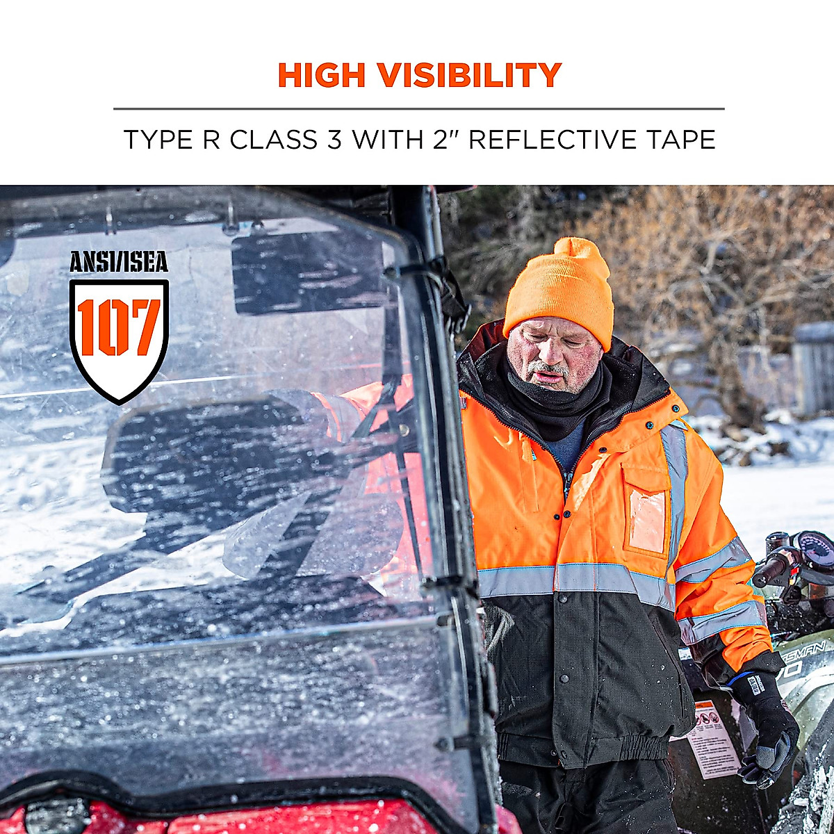 Ergodyne Standard Jacket, Orange, X-Large