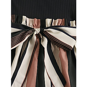 SOLY HUX Women's Summer Sleeveless Belted Tank Romper Short Jumpsuit Black XL