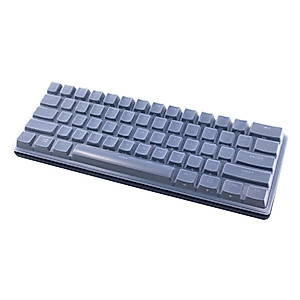 Silicone Keyboard Skin Cover Compatible for Corsair K65 RGB Mini 60% Mechanical Gaming Keyboard (Clear)
