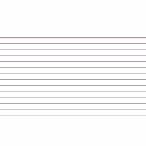 50 Blank 4"x6" Heavy Duty 14PT Ruled/Lined Postcards (Index Cards)