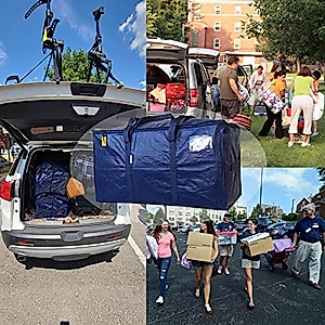 AlexHome Easy Moving Bags Heavy Duty,8 Pack,Zip Top,Surround Handles.