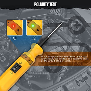 QPKING Electrical Circuit System Diagnostic Tool BT160 Automotive Electrical System Tester 6V 12V 24V 10A Electric Voltage Integrated Power Scanner for Vehicles HD Trucks with 4M Test Lead