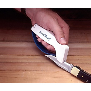 AccuSharp Knife & Scissor Sharpener Combo Pack - Diamond-Honed Tungsten Carbide Rust-Free Sharpener w/Reversible Blades Quickly Sharpen, Restore, Repair & Hone Dull Blades