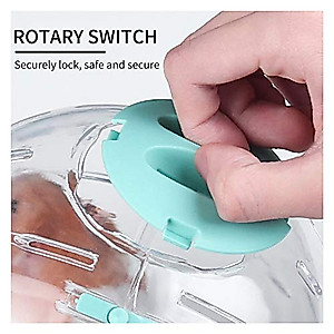 WishLotus Hamster Exercise Ball, 5.51 Inch Transparent Hamster Ball Running Hamster Wheel Plastic Cute Exercise Mini Ball for Dwarf Hamsters to Relieves Boredom and Increases Activity (5.51in, Blue)