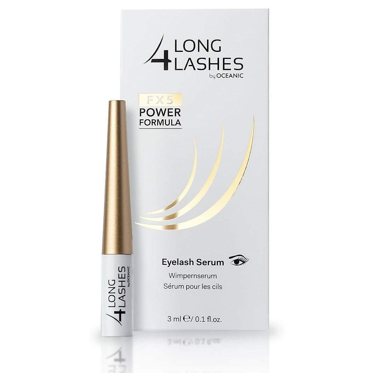 Long 4 Lashes by Oceanic Eyelash Enhancing Serum, 3 ml (Pack of 1)