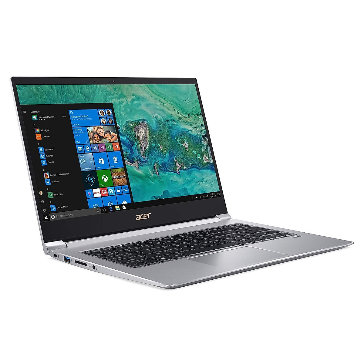 Acer Swift 3 SF314-55G-78U1 Laptop, 8th Gen Intel Core i7-8565U, NVIDIA GeForce MX150, 14 Full HD, 8GB DDR4, 256GB PCIe SSD, Gigabit WiFi, Back-lit Keyboard, Windows 10 (Renewed)