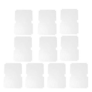 NUOBESTY 10pcs Plastic Book Covers Transparent Textbook Wraps Self Adhesive Waterproof Book Cove Protector