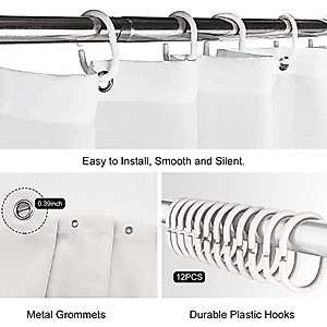 LGhtyro Funny Dinosaur Shower Curtain, Dino Shower Curtain for Kids Boy, 60Wx71H Inch Trex Raptor Silhouette, Black White Cartoon Animal Shadow Bathroom Accessories Art Home Decor