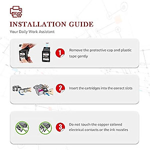 Toner Kingdom High Yield Remanufactured Ink Cartridge Replacement for HP 63 63XL 63 XL Combo Pack to use with HP Envy 4520 4512 4516 Officejet 4650 3830 5255 Deskjet 1112 Printer (1 Black 1 Color)
