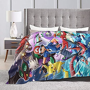 Anime Blanket Merch Ultra Soft Throw Blanket Warm Bed Blanket for Travelling Camping Living Room Sofa Bedroom Decor Gifts（40"x30" Style-1）