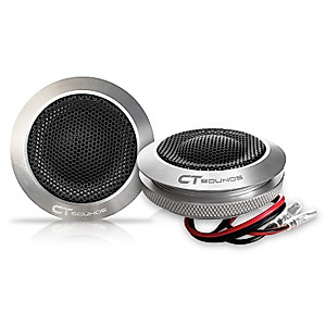 CT Sounds Meso 25mm 100 Watt Flush-Mount Premium Silk-Dome Tweeters, Pair