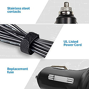 PumpMom 12 Volt Breast Pump Car Adapter for Spectra S1, S2, Spectra 9 Plus Pumps – Replacement Vehicle Lighter Power Adapter for Spectra