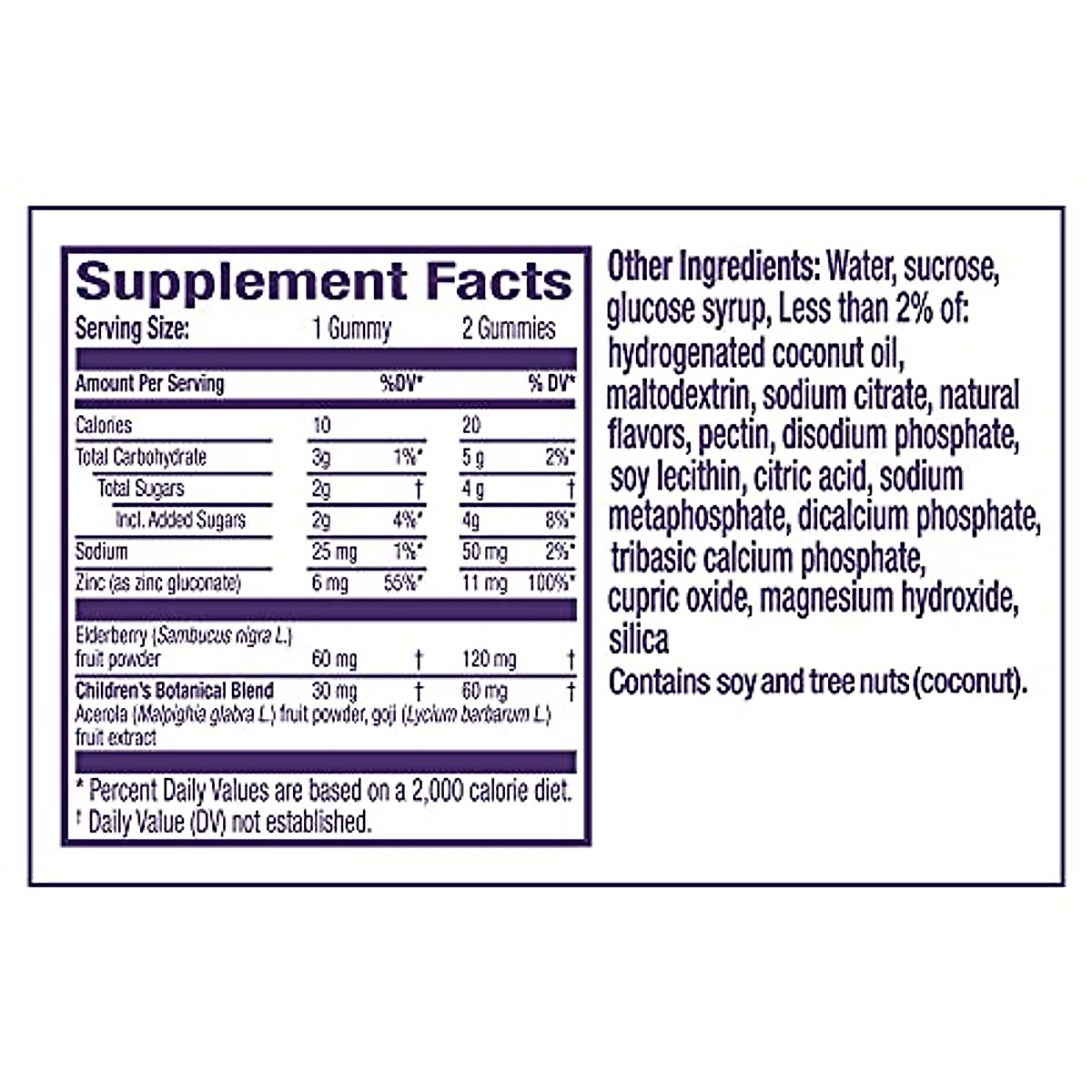 Vicks Children's Botanicals Daily Immune Support* + Antioxidant Action, Gummies, Made with Zinc, Goji Berry, Acerola Fruit, and Elderberry, 60 ct