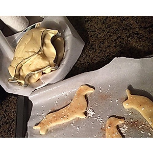 Exclusive Dachshund Dog Cookie Cutter, Real Dachshund Shape 6" Long (Set of 2)