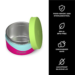 S'well Stainless Steel Food Canister, 10oz, Dragonfruit, Single Walled Durable Construction, BPA Free, Dishwasher Safe