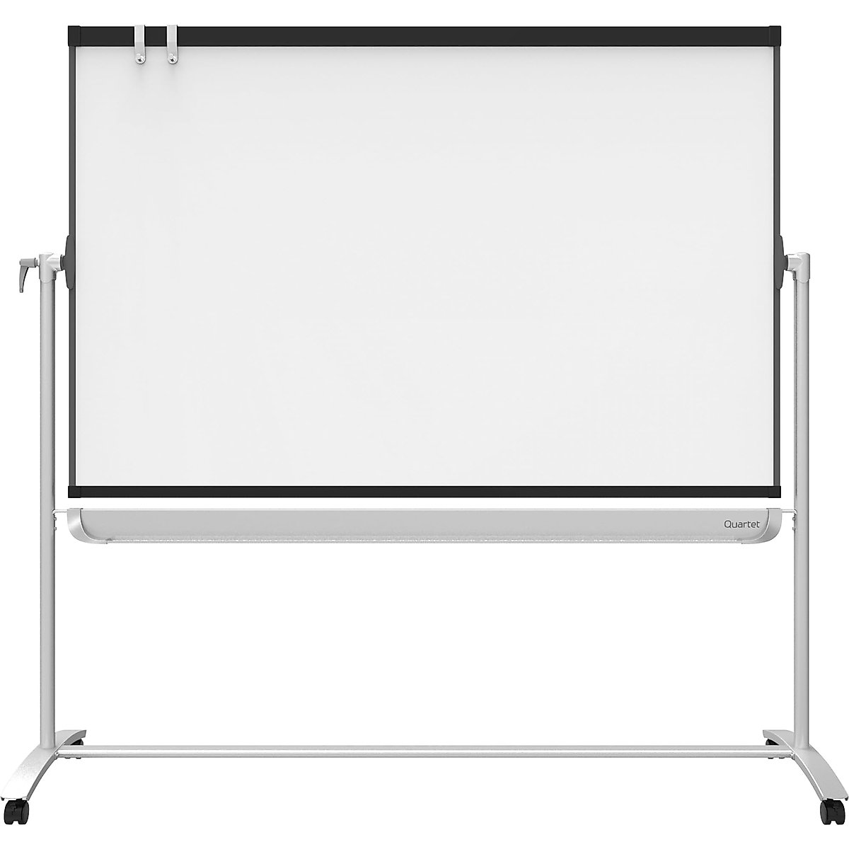 Quartet Easel, Magnetic, 6' x 4', Reversible, Whiteboard/Flipchart, Prestige 2 Mobile Presentation, Graphite Frame (ECM64P2)