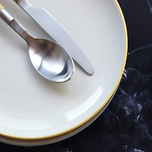 Noritake Colorwave Mustard 4-Piece Place Setting, Black