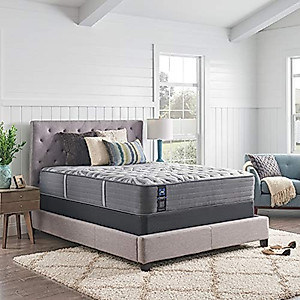 Sealy Posturepedic Plus, Tight Top 13 Medium Mattress with Surface-Guard and 9-Inch Foundation, King, Grey