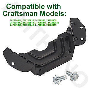 783-06424A-0637 Deck Belt Cover Black Compatible with MTD/Craftsman/Troy-Bilt/Husky Lawn Mower 42" 46" Deck Replaces 783-06424A Mower Desk Parts 13AD775S059 13WX78TS090 24728902 247288842 (2 Pack)