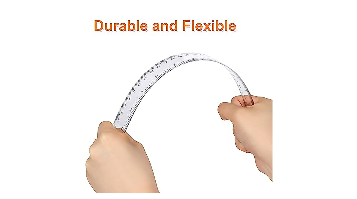 30PCS Clear Plastic Rulers – Perfect for School & Office