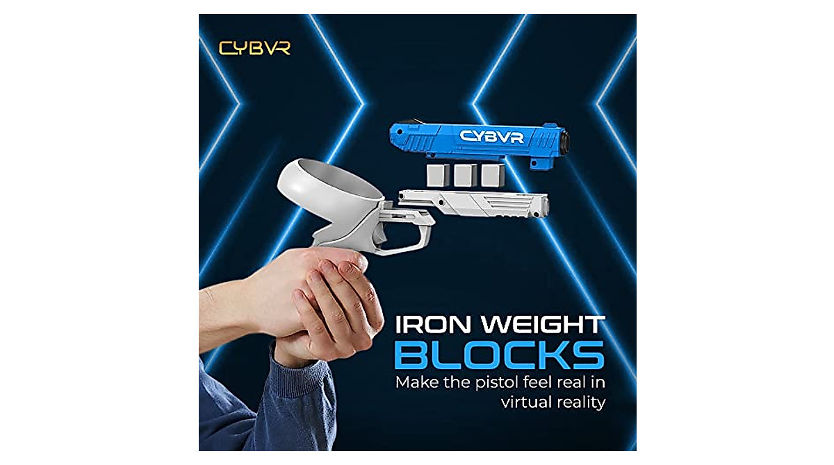 CYBVR Weighted Gun Stock for Oculus Quest 2 - Elevate Your Game