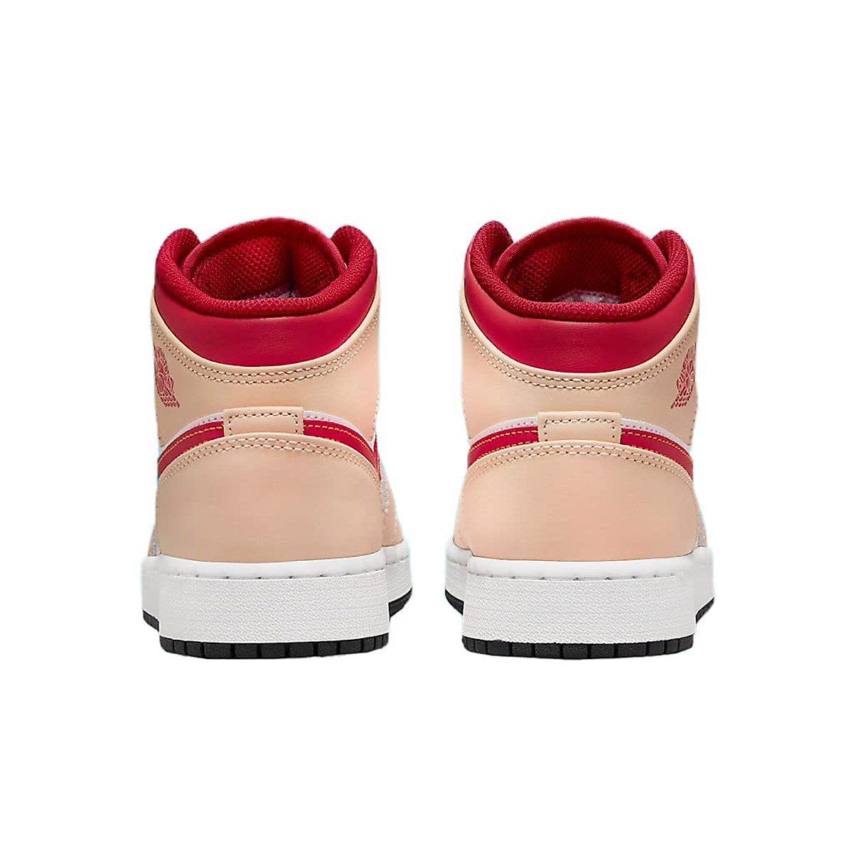 Jordan Youth Air 1 Mid GS 554725 201 Beige/Red - Size 5Y