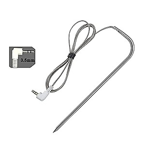 Replacement for Traeger Meat Probe ,Compatible with Traeger Wood Pellet Grills and Smoker ,Equipped with Stainless Steel Grill Holder kit 2 Pack