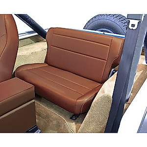 Rugged Ridge 13462.37 Seat, Rear, Fold/Tumble, Spice; 76-95 Jeep CJ/Wrangler YJ
