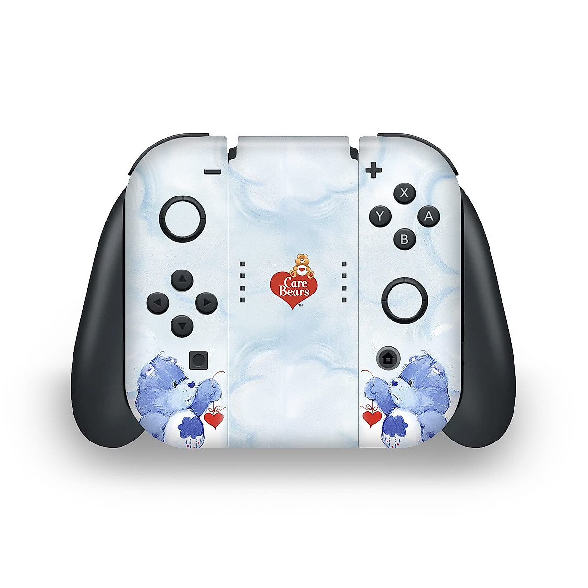 Head Case Designs Officially Licensed Care Bears Grumpy Classic Vinyl Sticker Gaming Skin Decal Cover Compatible With Nintendo Switch OLED Bundle