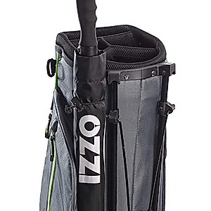 IZZO Ultra Lite Stand Bag, Black,Black/White 3.2 pounds