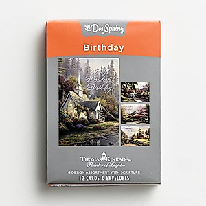 DaySpring Birthday - Inspirational Boxed Cards - Thomas Kinkade - 70107