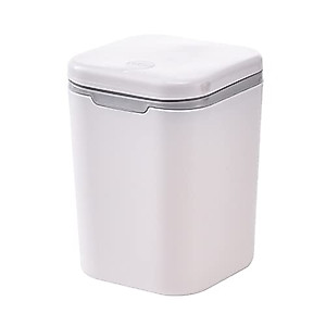 N/A Mini Smart Trash can Zero Waste Trash can Recycle bin Kitchen bin Nordic Simple Removable Desktop Trash can ( Color : OneColor , Size : 2L )