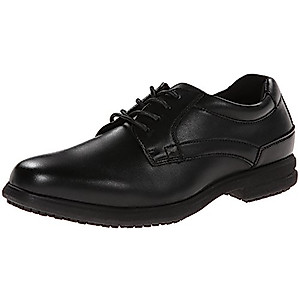 Nunn Bush Men’s Sherman Slip-Resistant Work Shoe Oxford,9.5 Medium US,Black