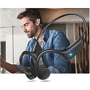 Bone Conduction Headphones, 2023 Upgraded Open-Ear Wireless Bluetooth Sport Headphones with Mic ...