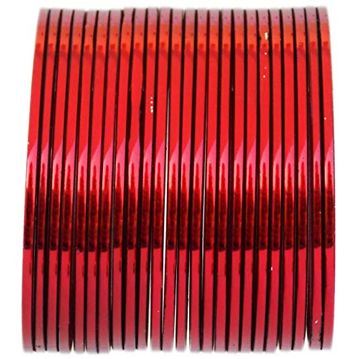 JD'Z COLLECTION Indian Ethnic Metal Bangles Set For Women, Costume Matching Bollywood Fashion Jewelry Bracelet Traditional Plain Churi Bangles Set Of 24 (Mehroon, 2.8)