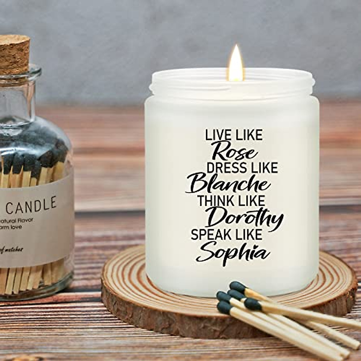 Maybeone Golden Girls Gifts for Women - Lavender Scented Candle Gifts for Women - The Golden Girls Merchandise Gifts - Birthday Gifts for Best Friend, BFF, Sisters