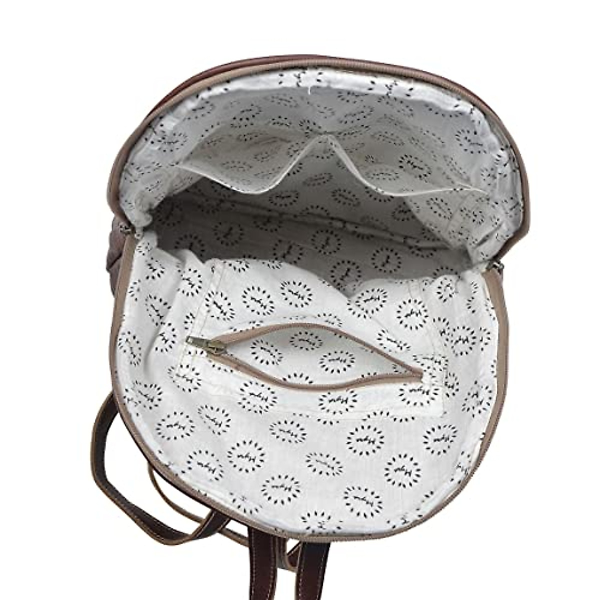 Myra Bag Splendour In White Leather & Hairon Bag S-4725