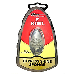 Kiwi Express Shoe Shine Sponge, Neutral, 0.2 Fl Oz (Pack of 3)