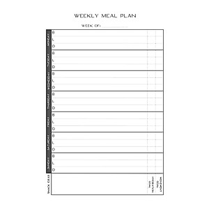 Graceful By Design's Weekly Meal Planner and Grocery List Notebook