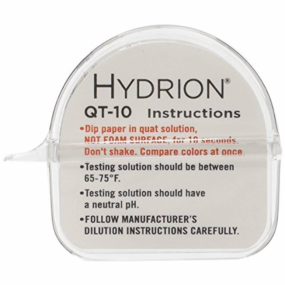 Micro Essential Laboratory QT-10 Hydroid Quit Test Paper, 0-400 ppm (Pack of 10)