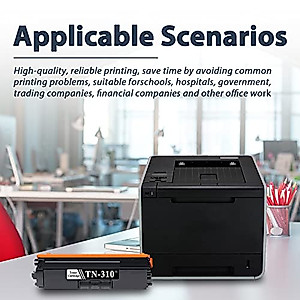 PIONOUS Compatible TN-310 TN 310 Black Toner Cartridge TN 310 Replacement for Brother TN310 HL-4150CDN 4140CW 4570CDW 4570CDWT MFC-9640CDN 9650CDW 9970CDW Printer, TN-310 1 Pack Toner Cartridge