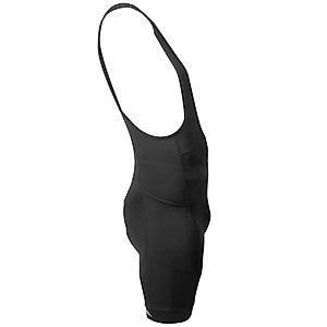 AERO|TECH|DESIGNS | Men's 3D Gel Padded Bike Bib-Shorts | Black | X-Large
